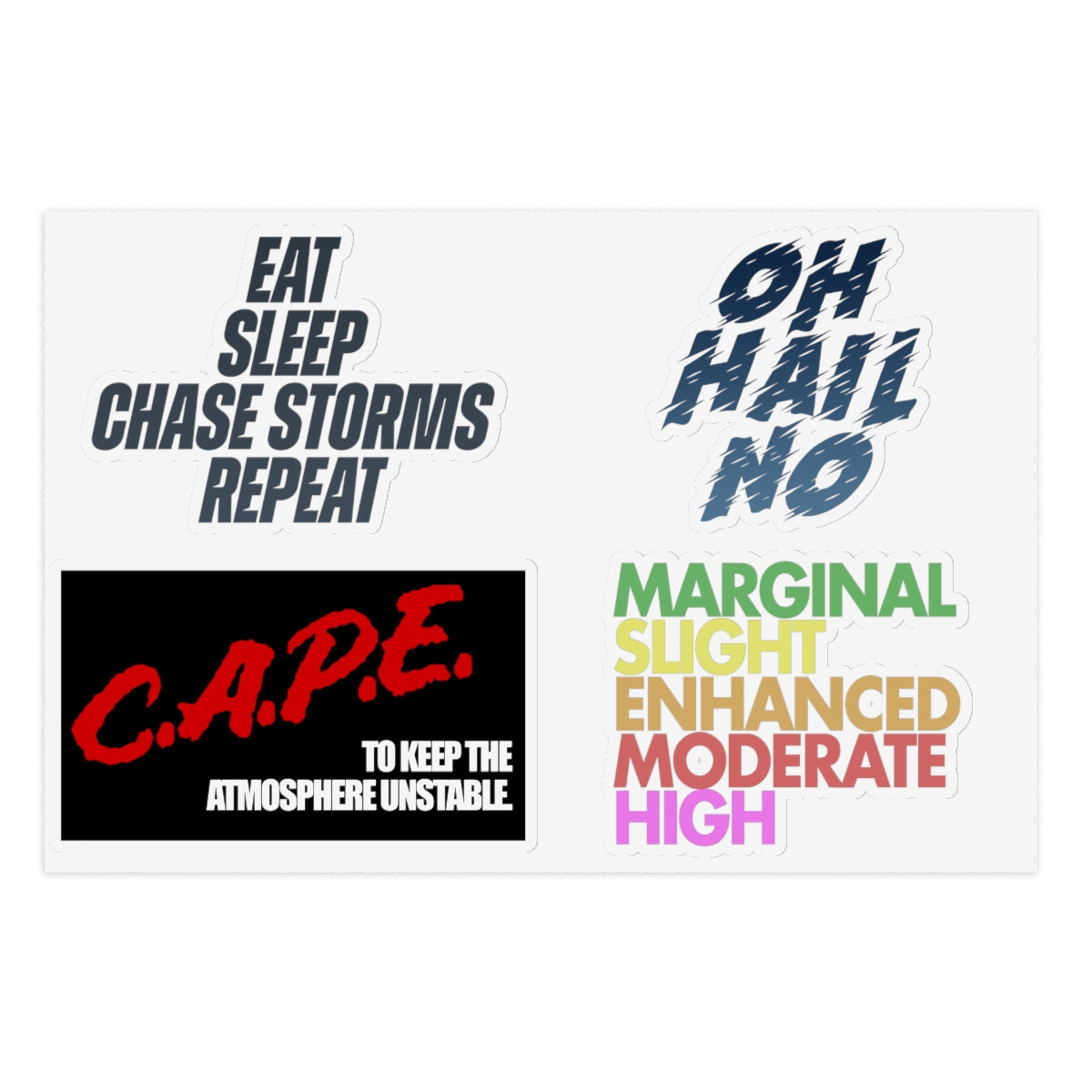 Storm Chaser Sticker Sheet – Helicity Designs